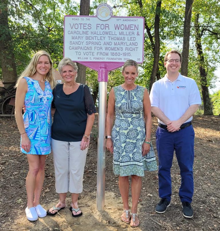 Sandy Spring Museum dedicated marker honoring Mary Bentley Thomas and ...
