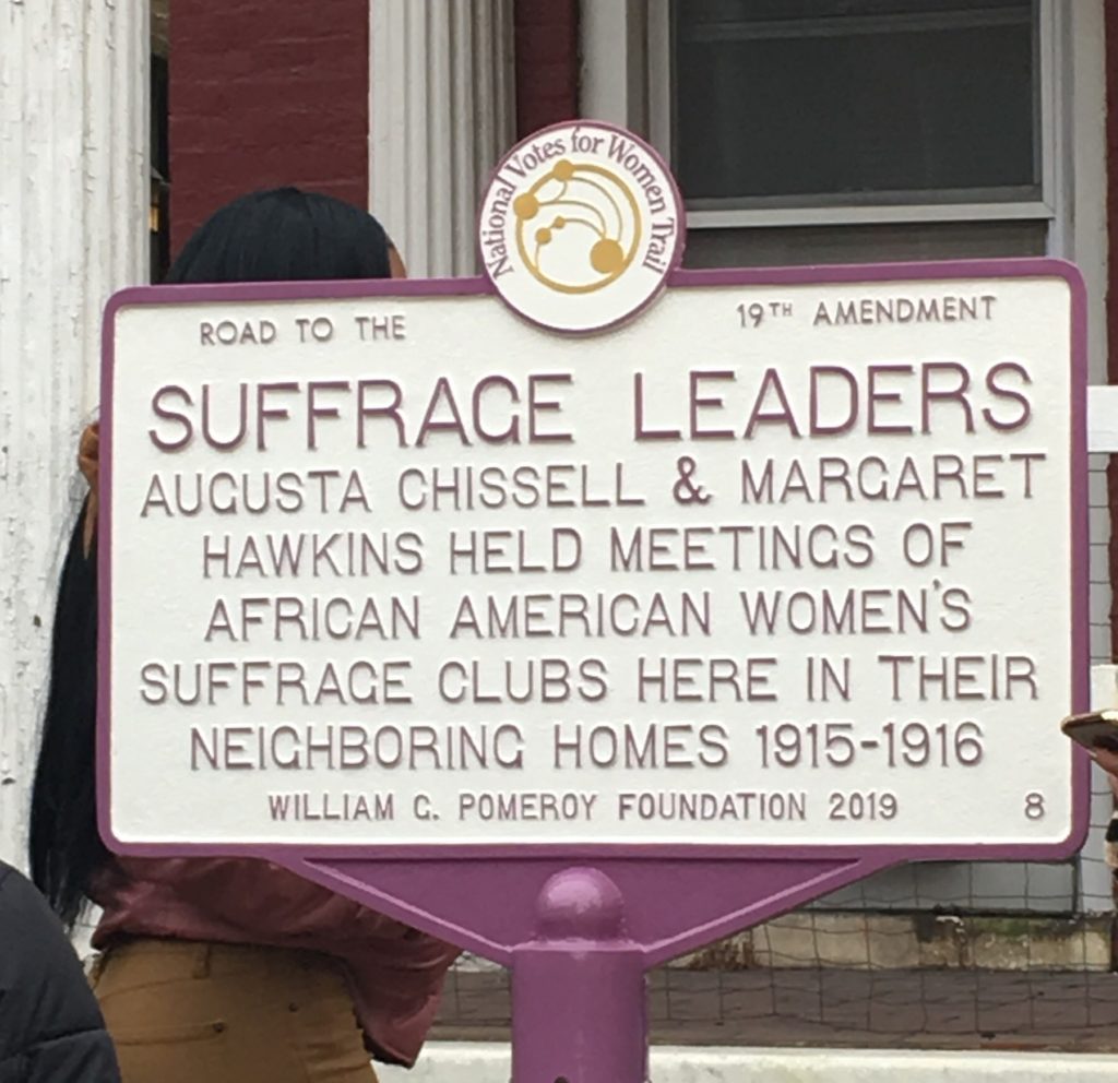 Augusta Chissell & Margaret Gregory Hawkins Pomeroy Marker Dedication ...