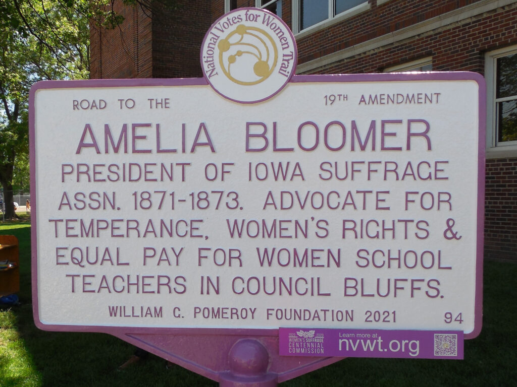 Amelia Bloomer Marker Dedicated on School Grounds – National ...
